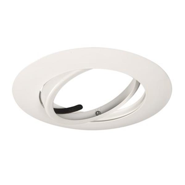Galaxy White 6-in Line Voltage Gimbal Ring Recessed Lighting Trim 504WH ...