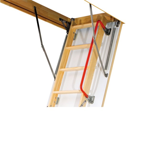 Fakro Attic Ladder (Metal Handrail) LXH - Red 62022 | RONA