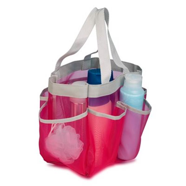 Honey Can Do Pink Mesh Shower Tote SFT-02341 | RONA