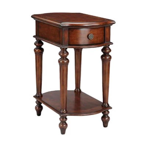 Stein World Norwood 16-in x 24-in x 29.5-in Dark Teak Chairside Table ...