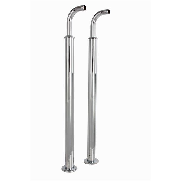 Cheviot Free Standing Heavy Duty Water Supply Lines - Chrome 3980-CH | RONA