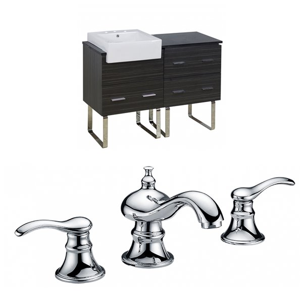 American Imaginations Xena Farmhouse Vanity Set - Single Sink - 48.75 ...