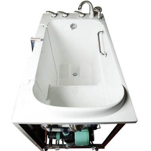 Aquam Spas Walk-in Left Hand Tub - 52-in x 32-in - White | RONA