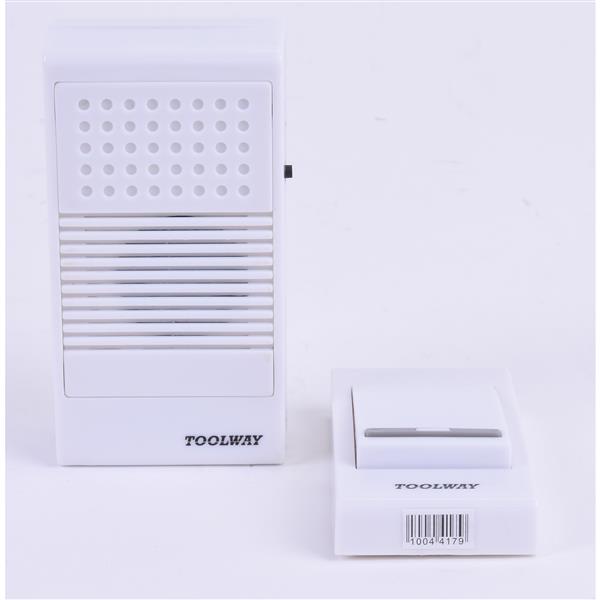 Toolway Wireless Door Bell - Remote Button - 25 melodies 140105 | RONA