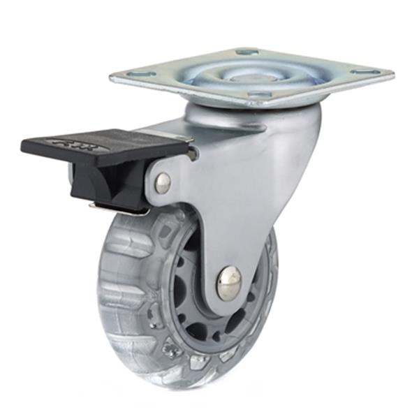 Richelieu Contemporary Clear Gray Furniture Swivel Caster,BP ...