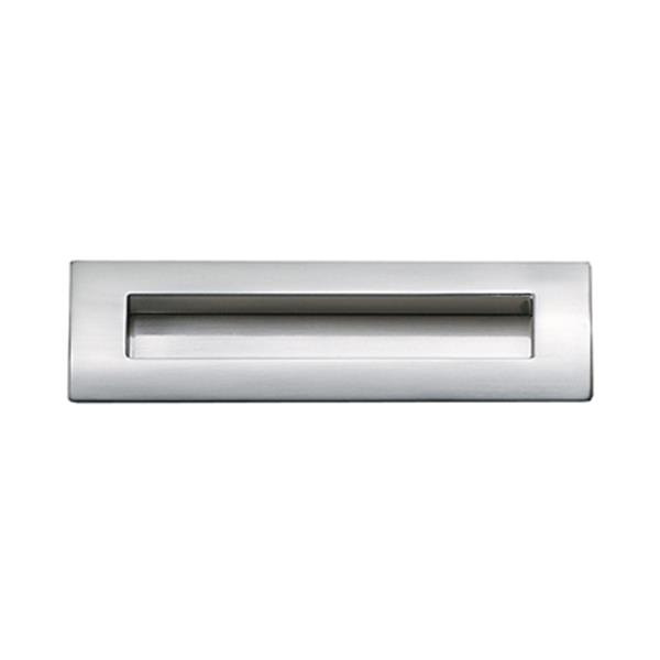 Richelieu Contemporary Unique Recessed Metal Pull - Brushed Nickel ...