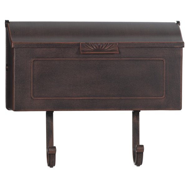 PRO-DF Classic Cast Aluminum Mailbox, Antique Copper AL363CA | RONA