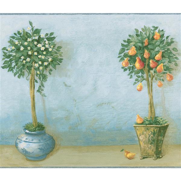 Norwall Fruit Trees in Pots Wallpaper Border - 15' x 7-in | RONA
