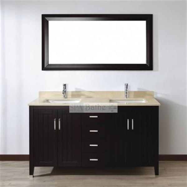 Spa Bathe 60-in JAQ Series Double Vanity-JA60CH-GB | RONA