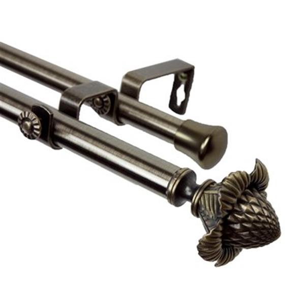 Rod Desyne Modern Bloom Double Curtain Drapery Hardware,4740 4740-994 ...