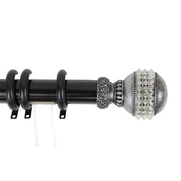 Rod Desyne Elite Gemstone Decorative Traverse Rod with Rings DTR-51-842 ...