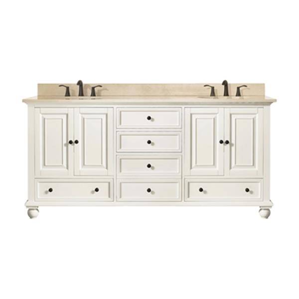Avanity Thompson 73-in Vanity Combo,THOMPSON-VS72-FW-B | RONA