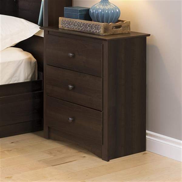 Prepac Furniture Fremont Tall 3-Drawer Nightstand-EDC-2403 | RONA