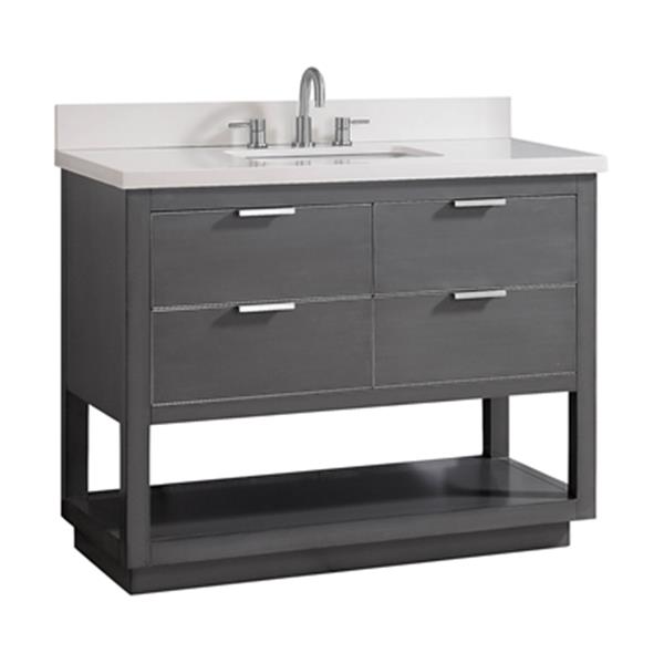Avanity Allie 43-in Vanity Combo,ALLIE-VS43-TGS-WQ | RONA