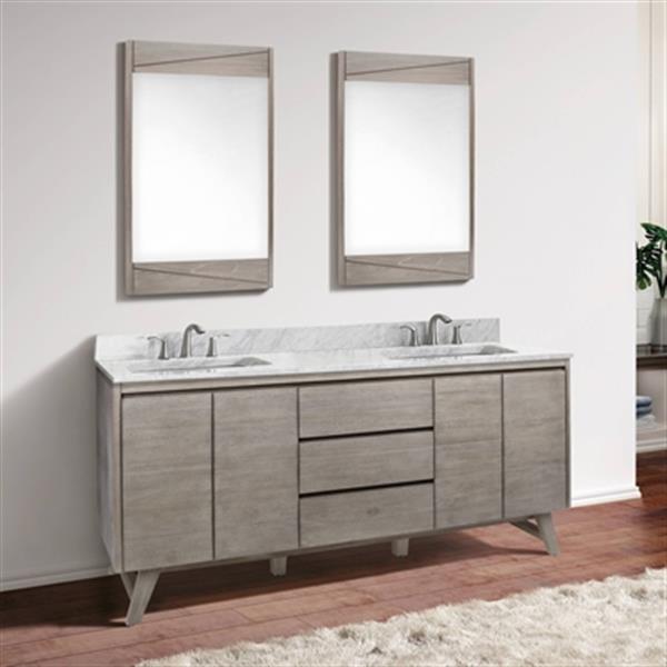 Avanity Coventry 72-in Grey Teak Bathroom Vanity Cabinet COVENTRY-V72 ...