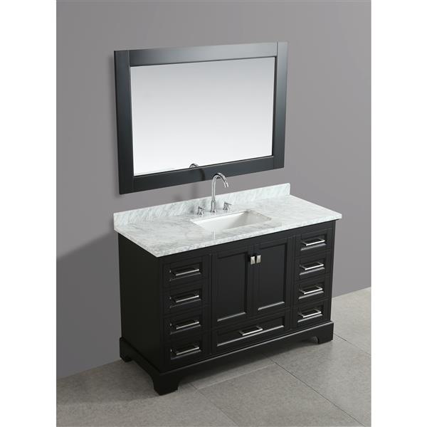 DESIGN ELEMENT Omega Single Vanity with Matching Mirror - 54 ...