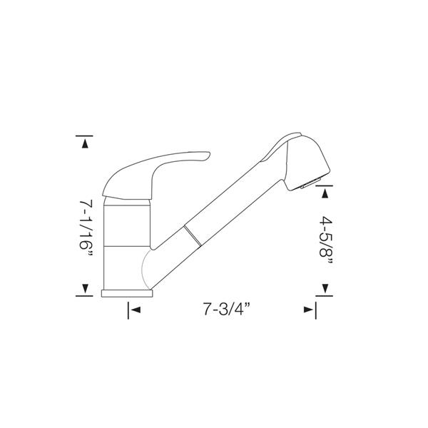 Blanco Torino Pull-Out Kitchen Faucet - Stainless Steel 403760 | RONA