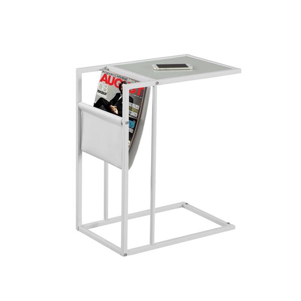 MONARCH SPECIALTIES Monarch Accent Table - 19.5-in x 24-in - Glass ...