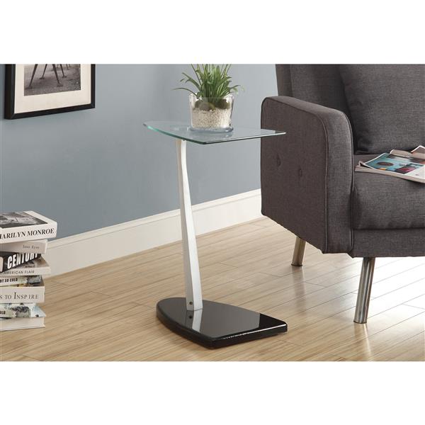 MONARCH SPECIALTIES Monarch Accent Table - 17.75-in x 23.75-in - Glass ...