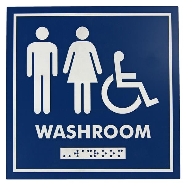 Frost Washroom Signage - Gender Neutral/Wheelchair Accessible 966 | RONA
