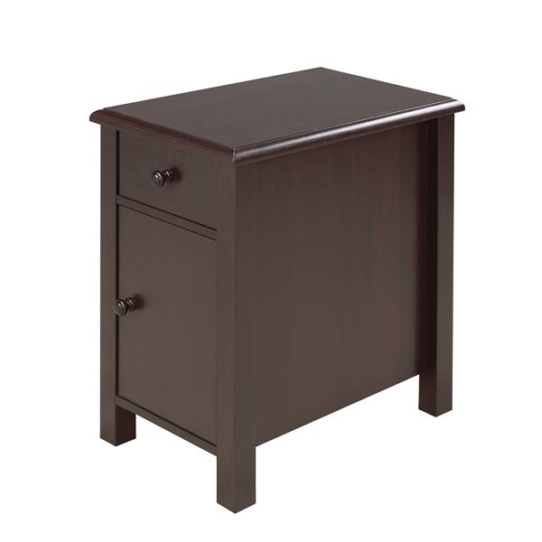 Brassex Telephone Stand with Storage - 24-in - Wood - Dark Cherry | RONA
