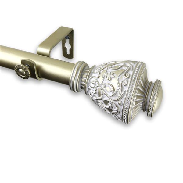 Rod Desyne Veda Curtain Rod - 160-240-in - 1-in - Gold 100-09-1603 | RONA