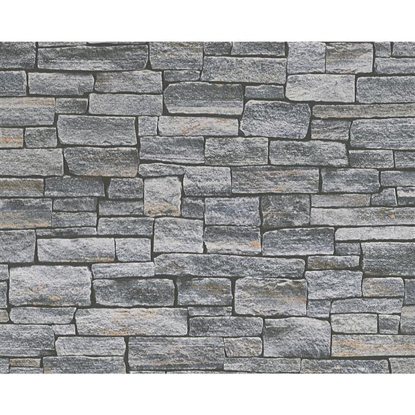 A.S. Creation Dekora Natur 6 Wallpaper Roll - 21-in - Real Stone Effect ...