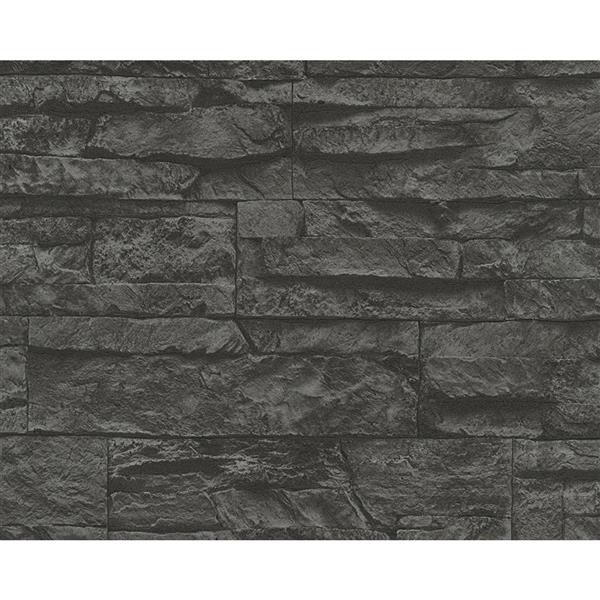 A.S. Creation Decorative Brick Wallpaper Roll - Grey | RONA