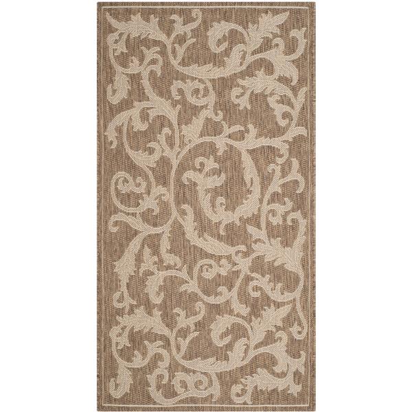 Safavieh Decorative Courtyard Rug - 2-ft x 3-ft 7-in - Brown/Natural ...