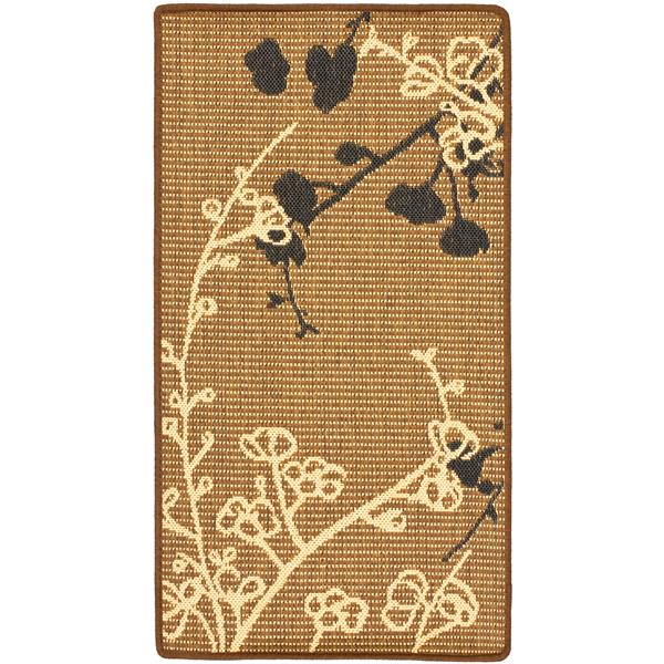 Safavieh Decorative Courtyard Rug - 2-ft x 3-ft 7-in - Brown Natural ...