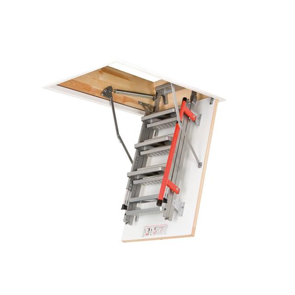 Fakro Folding Attic Ladder - 27.5-in x 47-in - Steel - Gray 862411 | RONA