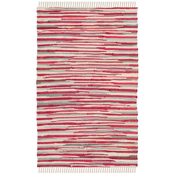 Safavieh Rag Rug - 2.5-ft x 4-ft - Cotton - Red/Multi RAR129R-24 | RONA