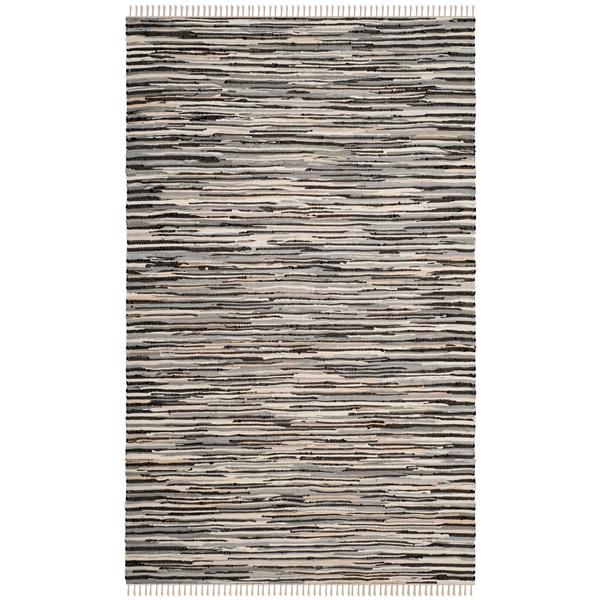 Safavieh Rag Rug - 5-ft x 8-ft - Cotton - Black/Multi RAR129Q-5 | RONA