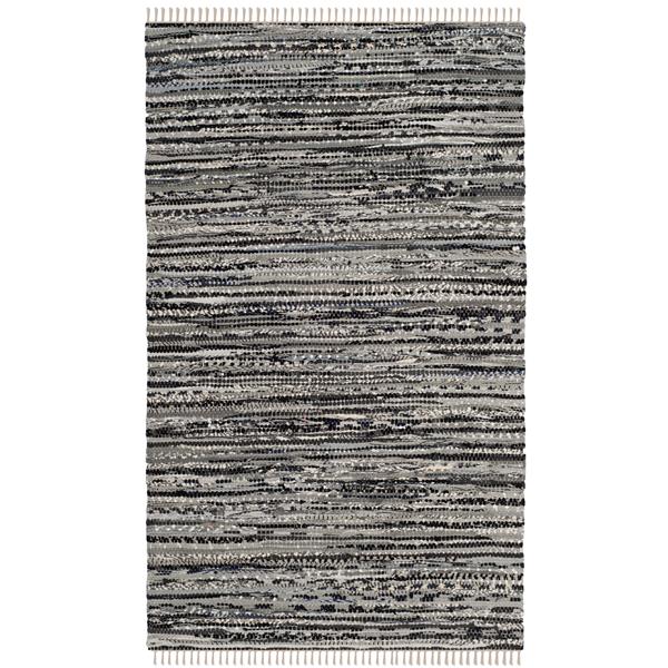 Safavieh Rag Rug - 2.5-ft x 4-ft - Cotton - Grey RAR128A-24 | RONA