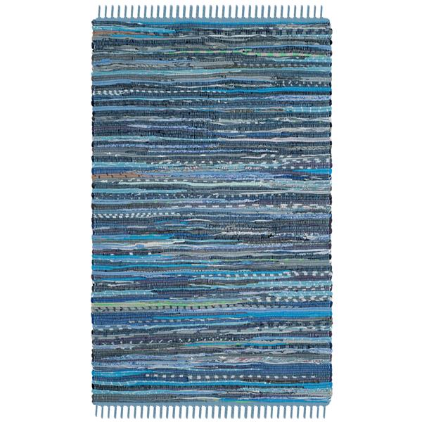 Safavieh Rag Rug - 2.5-ft x 4-ft - Cotton - Blue/Multi RAR127B-24 | RONA