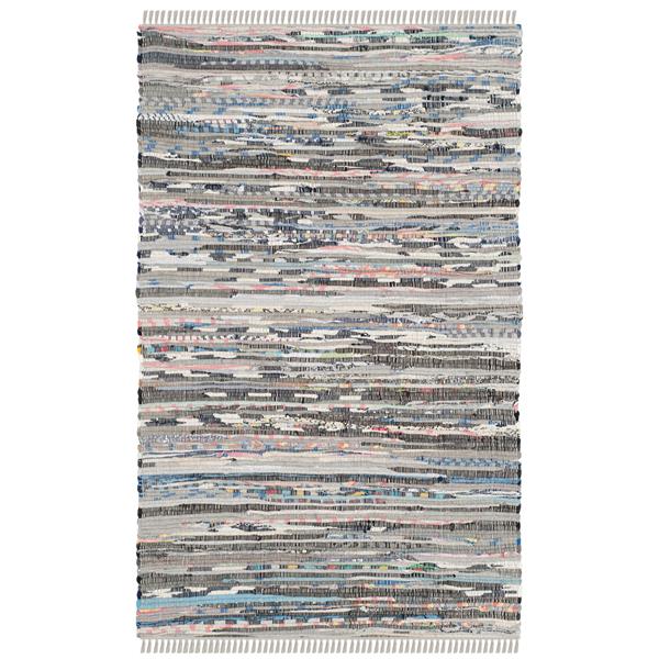 Safavieh Rag Rug - 2.5-ft x 4-ft - Cotton - Grey RAR121A-24 | RONA