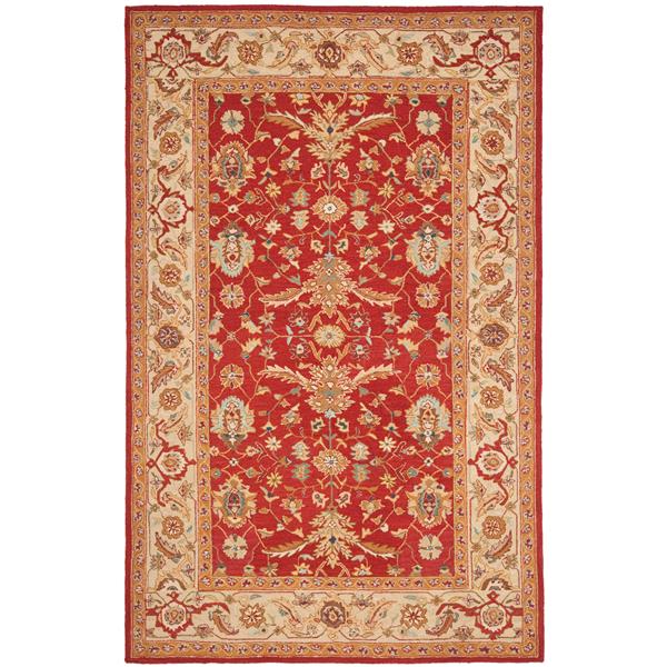 Safavieh Chelsea Rug - 8.8-ft x 11.8-ft - Wool - Red/Ivory HK751A-9 | RONA
