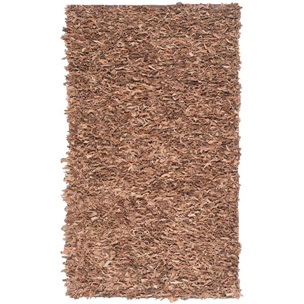 Safavieh Leather Shag Rug - 8-ft x 10-ft - Leather - Brown LSG511K-8 | RONA