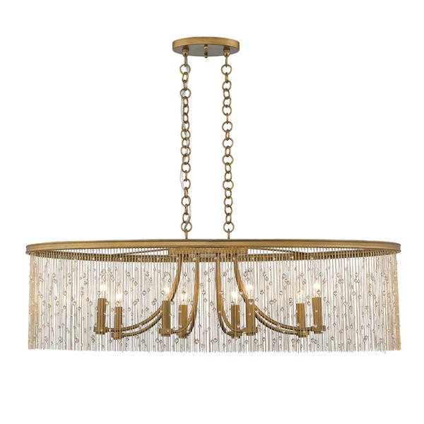 Golden Lighting Marilyn Linear Pendant Light- Peruvian Gold | RONA