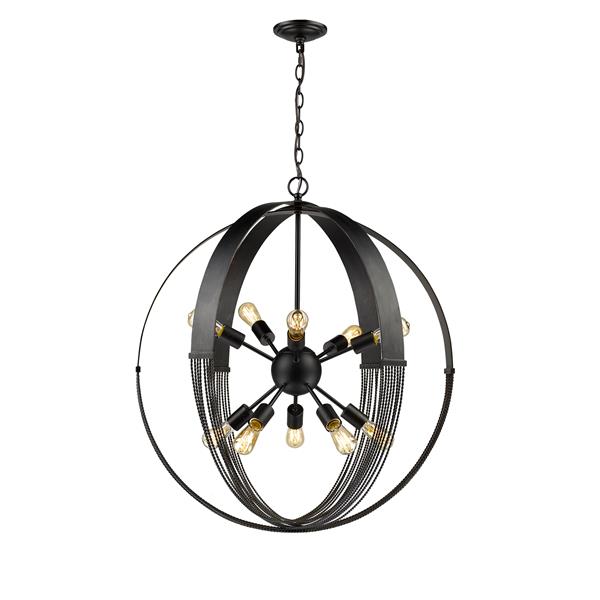 Golden Lighting Carter 10-Light Pendant - Aged Bronze | RONA