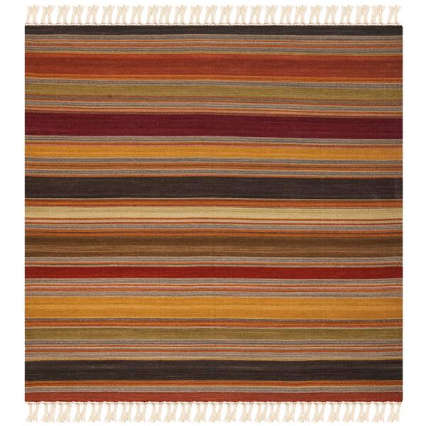 Safavieh Striped Kilim Rug - 7-ft x 7-ft - Gold STK315A-7SQ | RONA