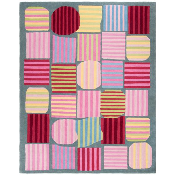 Safavieh Kids Geometric Rug - 8-ft x 10-ft - Wool - Blue SFK312A-8 | RONA