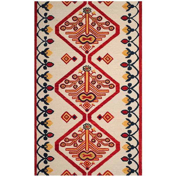Safavieh Aspen Southwestern Rug - 4-ft x 6-ft - Wool - Ivory APN703A-4 ...