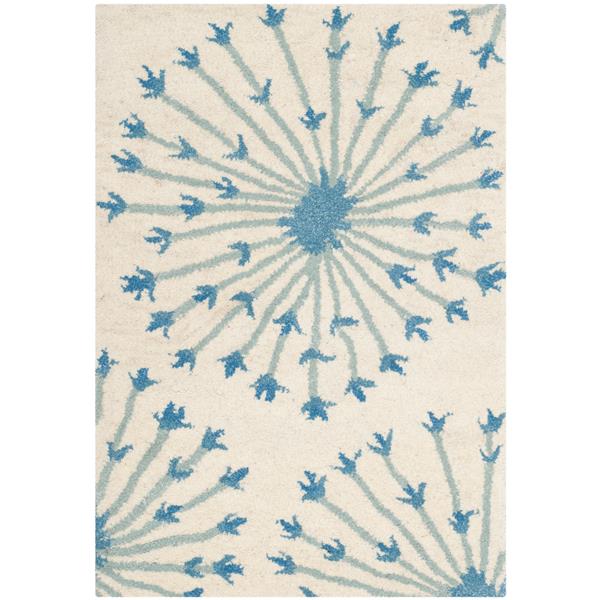 Safavieh Bella Floral Rug - 2-ft x 3-ft - Wool - Blue BEL123B-2 | RONA