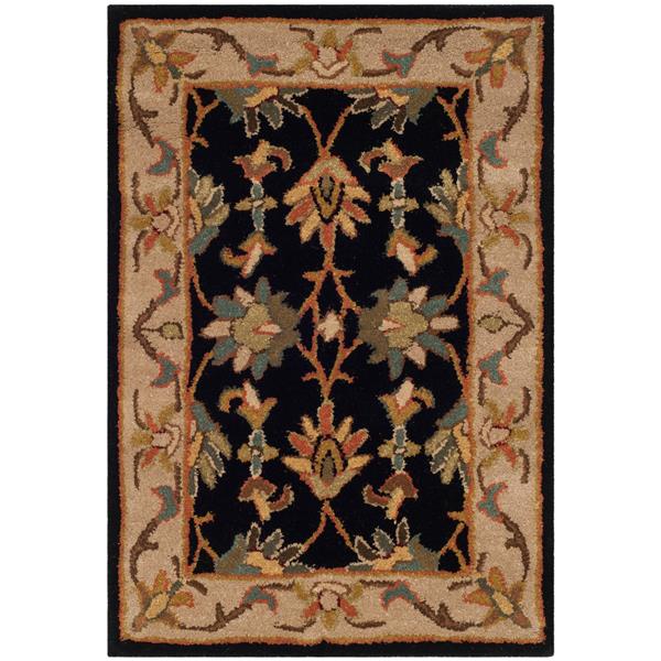 Safavieh Heritage Rug - 3-ft x 5-ft - Wool - Black/Beige HG628B-3 | RONA