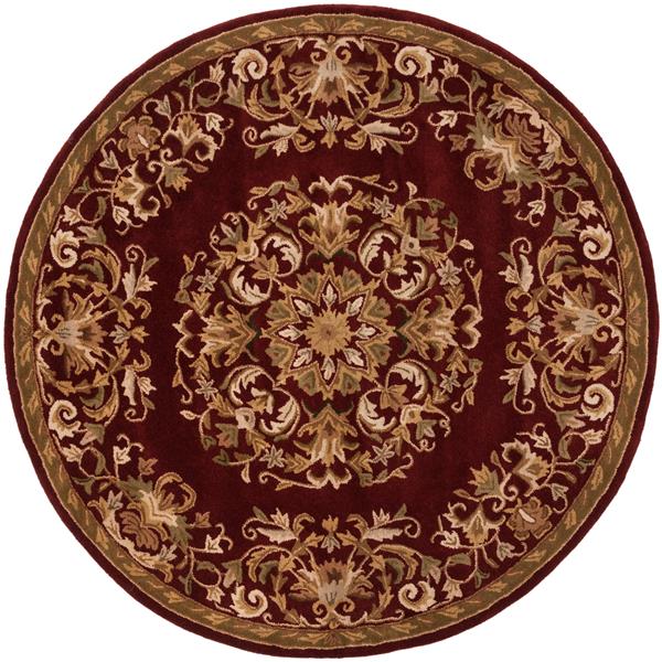 Safavieh Heritage Rug - 3.5-ft x 3.5-ft - Wool - Red HG640C-4R | RONA