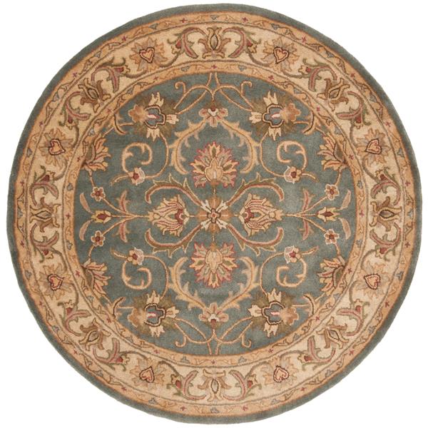 Safavieh Heritage Rug - 3.5-ft x 3.5-ft - Wool - Blue/Beige HG811B-4R ...