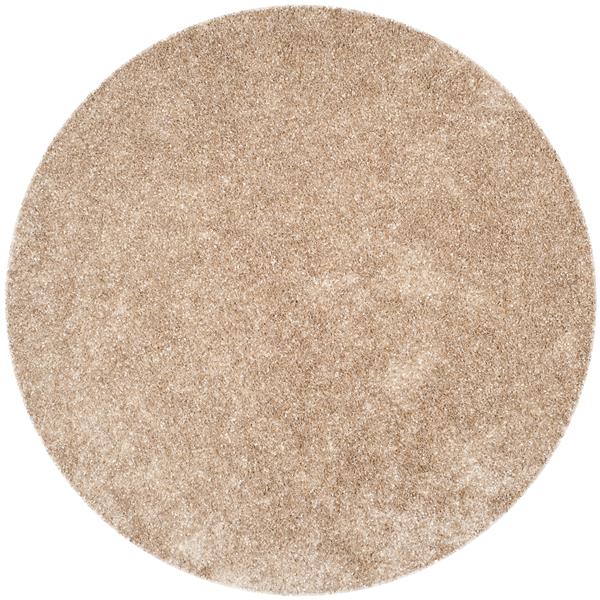 Safavieh Malibu Round Shag Rug - 7-ft x 7-ft, Natural MLS431N-7R | RONA