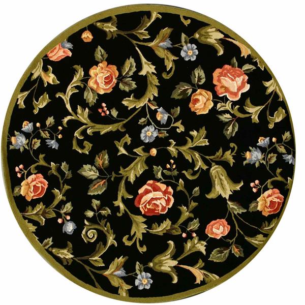 Safavieh Chelsea Round Rug - 4-ft x 4-ft - Black HK310B-4R | RONA
