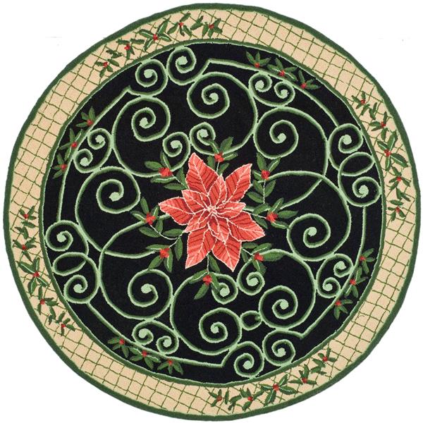 Safavieh Chelsea Round Rug - 4-ft x 4-ft - Green/Beige HK321A-4R | RONA